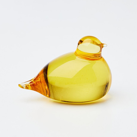 OIVA TOIKKA. Glasfågel, signerad, etikettmärkt, Nuutajärvi. Glas ...