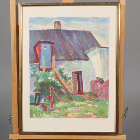 EINAR ROSÉN. COLOR LITHOGRAPHY, numbered 105/210 and signed. Art ...