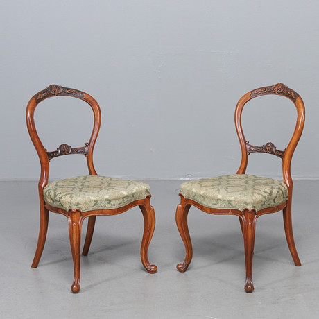 SILLAS, un par, estilo rococó, finales del siglo XIX. Muebles - Sillas ...