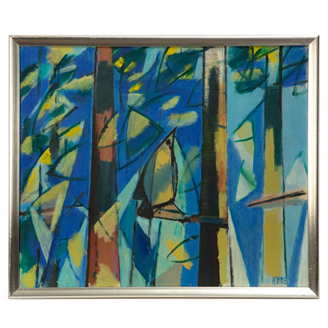 KNUT IRWE. Olja på duk, signerad. Konst - Måleri - Auctionet