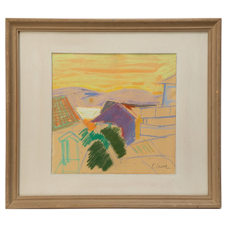 KNUT IRWE. Pastell, signerad. Konst - Teckningar - Auctionet