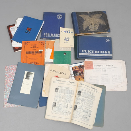 PRODUCT CATALOGS FROM FIRMA BÖHLMARK'S ARCHIVE, A Collection of approx ...
