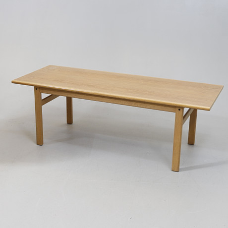 ALF SVENSSON. Coffee table, model "Koster", light oak, Bra Bohag ...