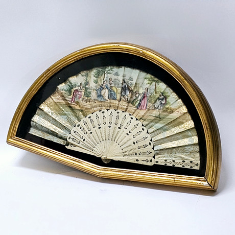 19TH CENTURY FAN IN FAN. BONE AND PAPER. Miscellaneous - Miscellaneous ...