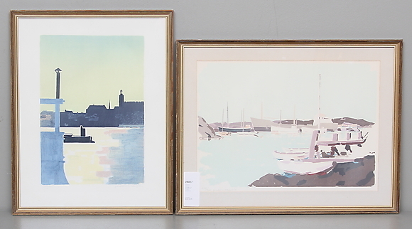 GORDON MACFIE. Litografier, 2 st, signerade, en numrerad 252/260. Konst ...