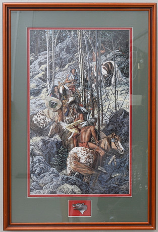 JUDY LARSON, "Wild life" Offset Lithography, signed and numbered 357 ...