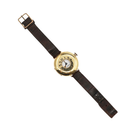 AN 18CT GOLD OFFICER'S TRENCH WATCH 1ST WORLD WAR, CIRCA 1915. Clocks ...