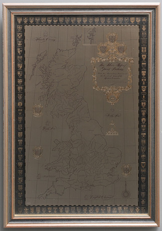A SILVER MAP OF GREAT BRITAIN, 1977. Books, Maps & Manuscripts - Maps ...