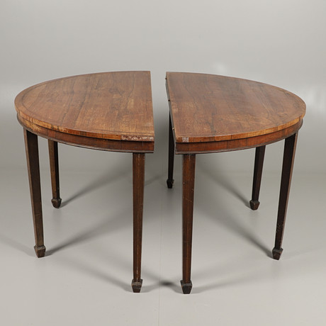 PAIR OF VICTORIAN ROSEWOOD HALF MOON TABLES. Furniture - Dining room ...