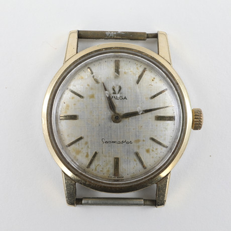 ARMBANDSUR,herr, OMEGA, Seamaster, doublé på rostfritt stål. Klockor ...