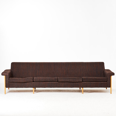 DAVID ROSÉN. Soffa,"Triva", NK, stomme i lövträ, dynor med textil ...