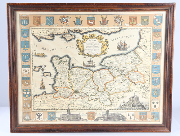 ROBERT CORDIER (AKT 1650) ”DUCHE DE NORMANDIE”. Böcker, Kartor ...