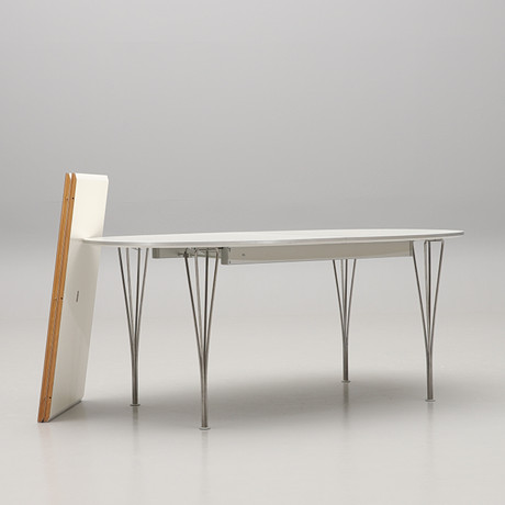 BRUNO MATHSSON, PIET HEIN & ARNE JACOBSEN. Matbord, "Superellips", med ...