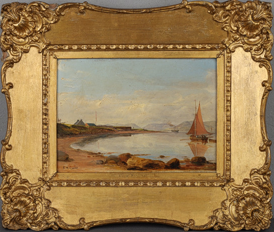 EDWARD WILLIAM COOK, oil on Board, signed, England 19th century. Art ...