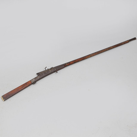 RIFLE, long gun, percussion lock, unusual model, muzzle loaded ...