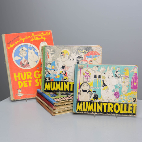 TOVE JANSSON. The Moomintroll, No. 1, 2, 3, 4, 5 & 7 and How did it go ...