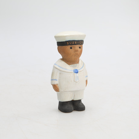 LISA LARSON. BOY, ceramics, Gustaf, in sailor's uniform, Gustavsberg ...