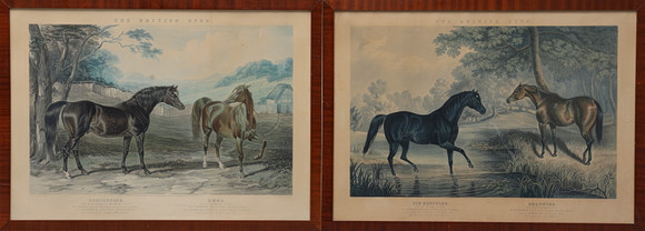 JOHN HARRIS (1811-1865), efter G.H. LAPORTE, 2 gravyrer, "The british ...