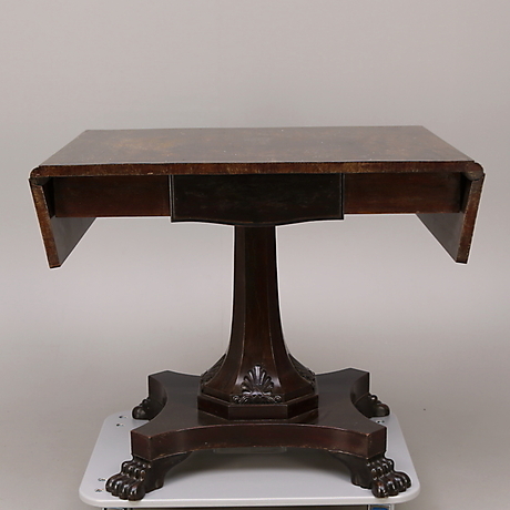 COFFEE TABLE, with flaps, empire style, 20th century. Furniture ...
