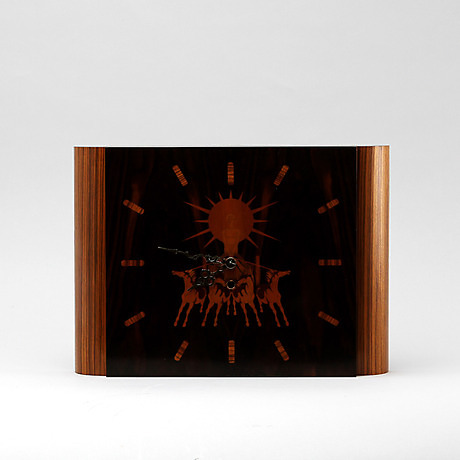 WALL CLOCK, Mjölby Intarsia. Clocks & Watches - Wall Clocks - Auctionet
