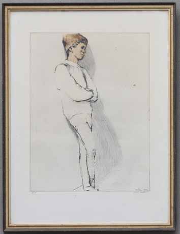 LOUIS BASTIN. Etsning, numrerad 18/115, signerad och daterad 1966 ...