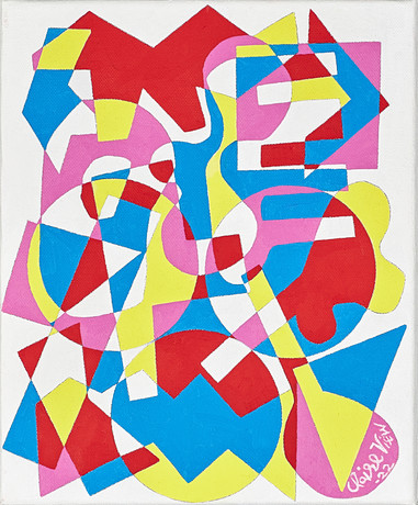 CLAIRE VIEW. 'After the Bang', oil on canvas, signed and dated -22. Art ...