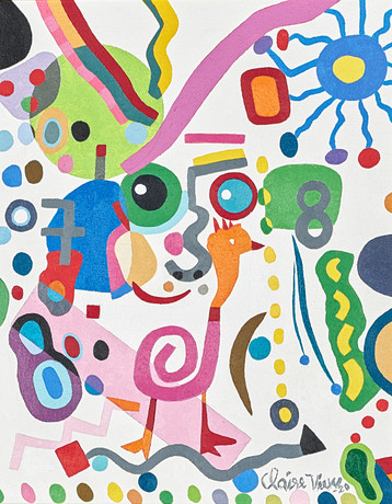 CLAIRE VIEW. 'Blue Sun', oil on canvas, signed and dated -20. Art ...