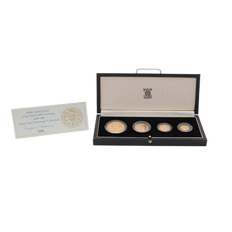 500TH ANNIVERSARY OF THE FIRST GOLD SOVEREIGN 1489-1989 GOLD PROOF ...
