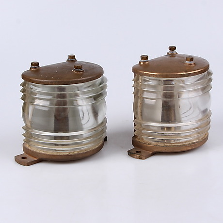 LANTERNOR, 2 pcs. Glass and iron, 20th century. Lighting & Lamps ...