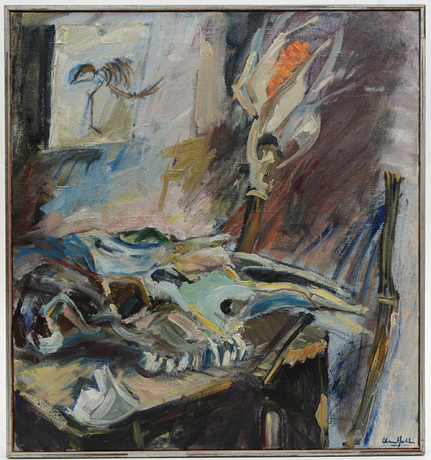 CHENNET JUHLIN. Still life with moose skull. oil on canvas. Art ...