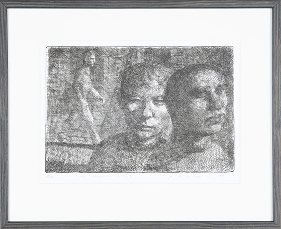 PETER MARTENSEN (DANMARK 1953). Composición de figuras, titulada ...