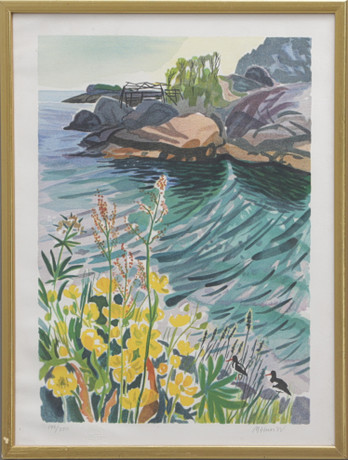 MONA HUSS WALIN. LITO, signerad, modern. Konst - Grafik - Auctionet