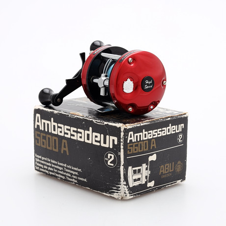 FISKERULLE, ABU Ambassadeur 5600A, 1900-talets andra hälft. Samlarföremål - Fiskeutrustning ...