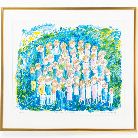 SVANTE STENBORG, färglitografi, signerad och numrerad 167/200. Konst ...