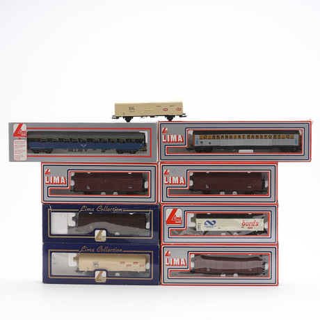 LIMA, train carriages, 9 pcs, H0, Italy. Toys - Toys - Auctionet