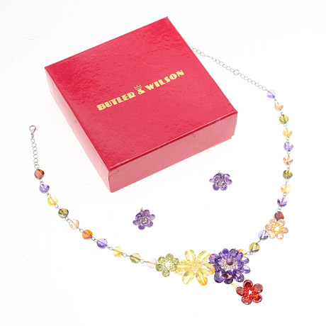 BUTLER OCH WILSON DAISY HALSBAND OCH ÖRHÄNGE SET. Smycken & Ädelstenar ...