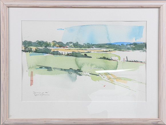LARS A PERSSON. Watercolor, "Summer light, July 1996" signed. Art ...