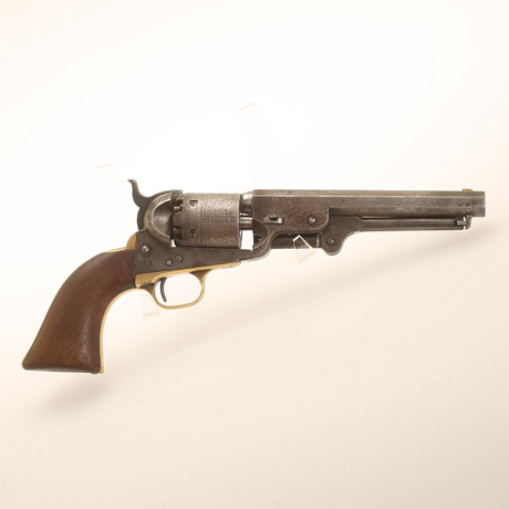 BLOCK REVOLVER, Colt 1851 navy, USA, 1856. Weapons & Militaria - Guns ...