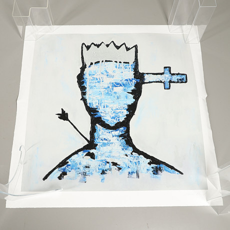 ELMO HOOD (B.1989). THE LAST KING (`DOWN THE RABBIT HOLE`). Art ...