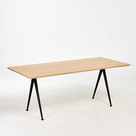 FRISO KRAMER & WIM RIETVELD. DINING TABLE, "Pyramid", for Hay, legs in ...