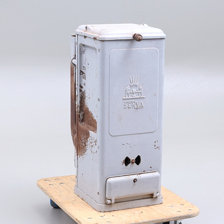 KAMIN, emaljerat järn, "Serva". Övrigt - Övrigt - Auctionet
