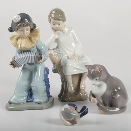 FIGURINER, 4 stycken, porslin, Danmark och Spanien. Keramik & Porslin ...