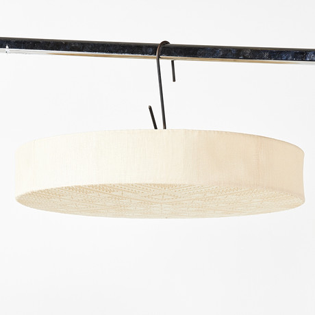 TAK PLAFOND, ceiling lamp, 1950s, textile in hardanger stitch, 3 light ...