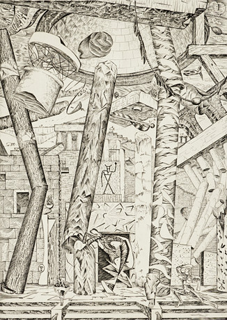 ROGER VUILLARD (1907-1989), "Samson I Dagon's temple", signed and ...