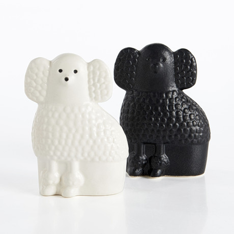 LISA LARSON, figurines, 1 pair, poodles, marked LISA L, imprinted MADE ...