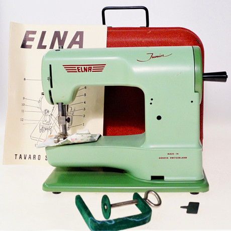 BARNSYMASKIN, plåt, "Elna Junior", 1950/60-tal. Leksaker - Leksaker - Auctionet