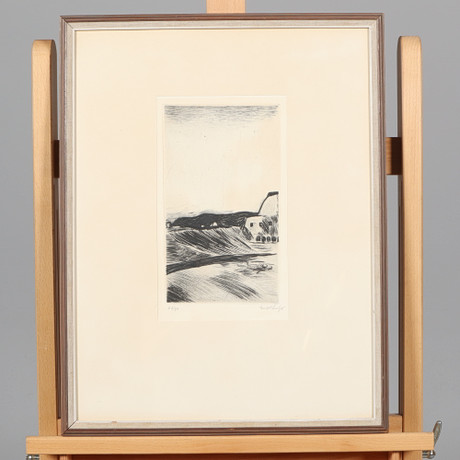 EVERT LUNDQUIST. LITOGRAFI, signerad och numrerad 66/80. Konst - Grafik ...