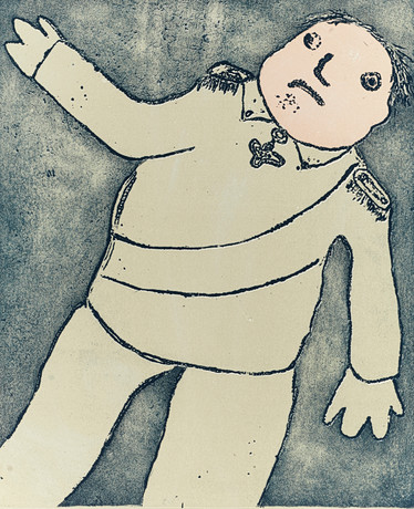 ENRICO BAJ (Italien, 1924-2003) "Nuno Álvarez Pereira", signerad och ...