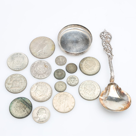 A Collection SILVER 18 pieces. Silver & Metals - Silver - Auctionet