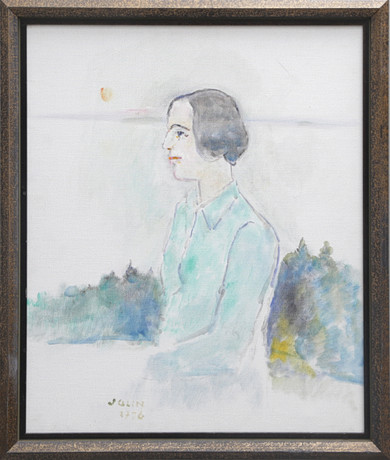 EINAR JOLIN. OIL on canvas, reportedly belonged to daughter Michaela ...